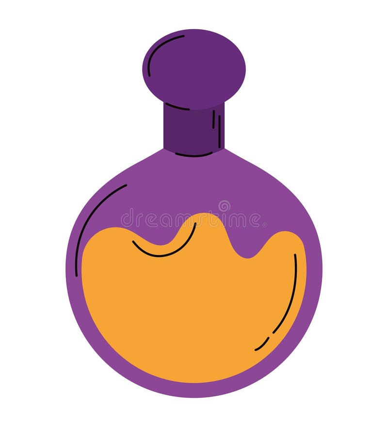 Elixir bottle cartoon stock illustration. Illustration of alchemy ...