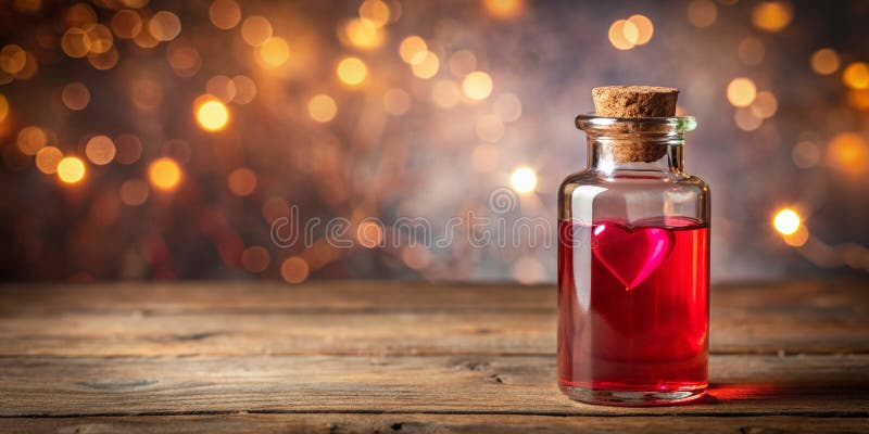 Elixir in a Bottle Love Potion Generative by AI Stock Illustration ...