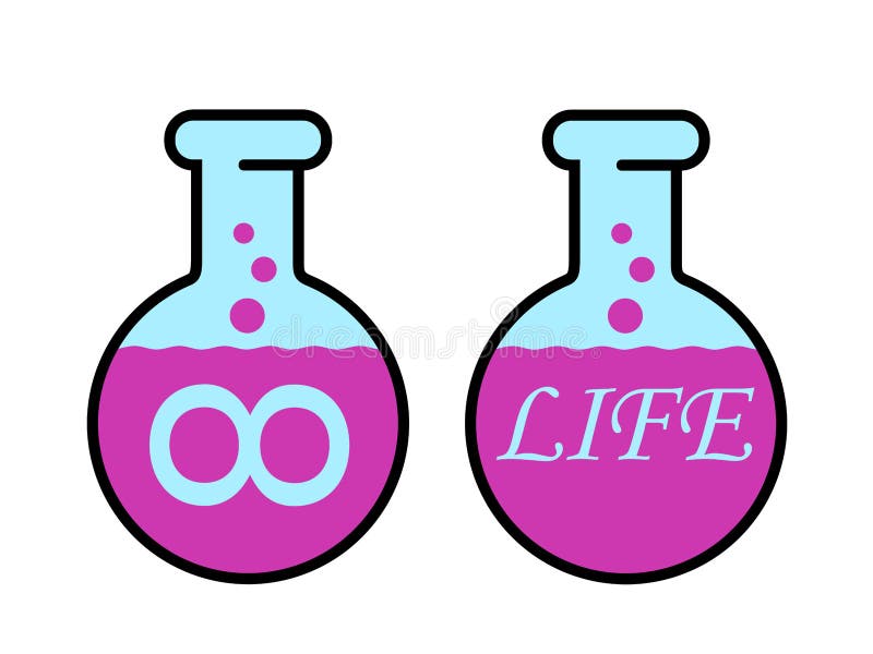 Elixir of Life - Flask with Infinity Symbol of Magical Drink and Potion ...