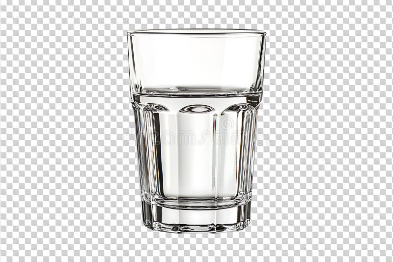 An Elixir of Tranquility Water in a Glass Isolated on White and ...