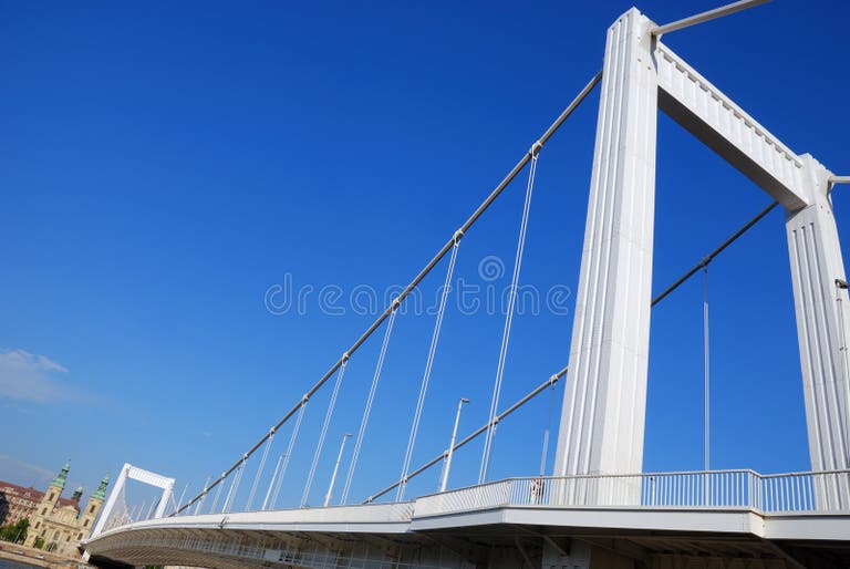 Elizabeth bridge 4. stock image. Image of heaven, column - 7937385