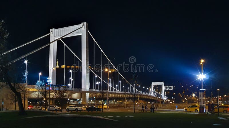 Elizabeth bridge stock photo. Image of reflection, bridge - 248386116