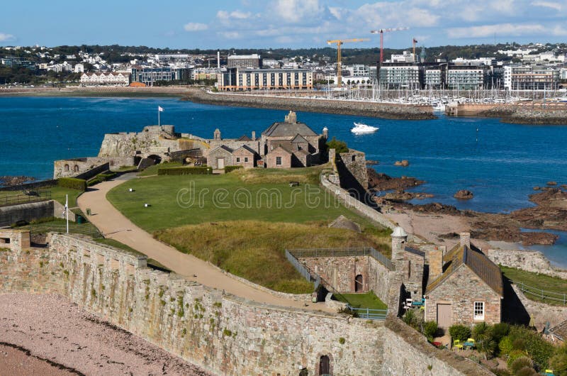 Elizabeth Castle - Outer Area - IV - Jersey Stock Photo - Image of ...