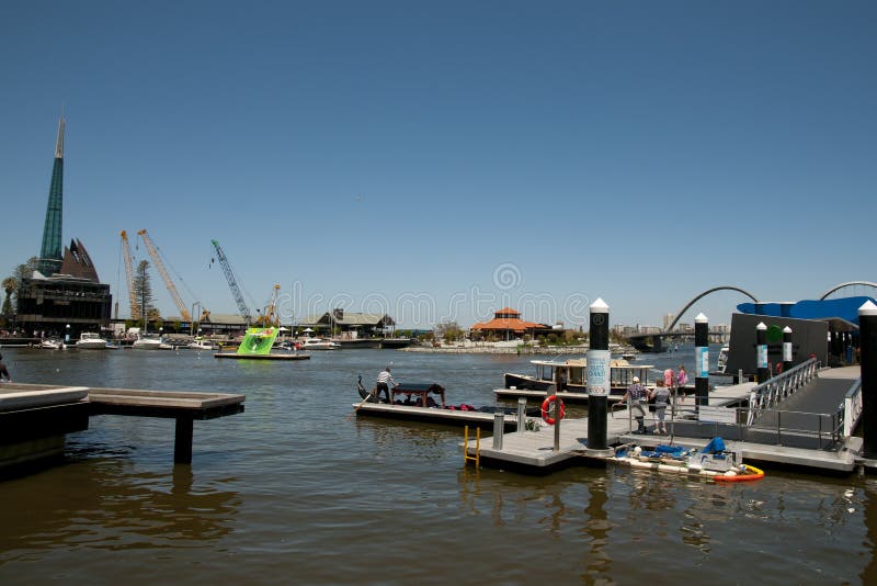 Elizabeth Quay - Perth - Australia Editorial Stock Image - Image of ...