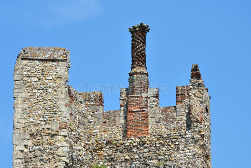 Elizabethan Chimney on Castle Stock Image - Image of great, stone: 31030841
