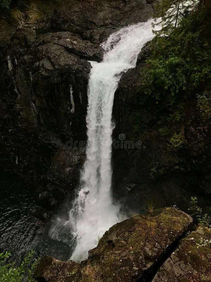 Elk Falls Provincial Park in British Columbia, Canada Stock Photo ...