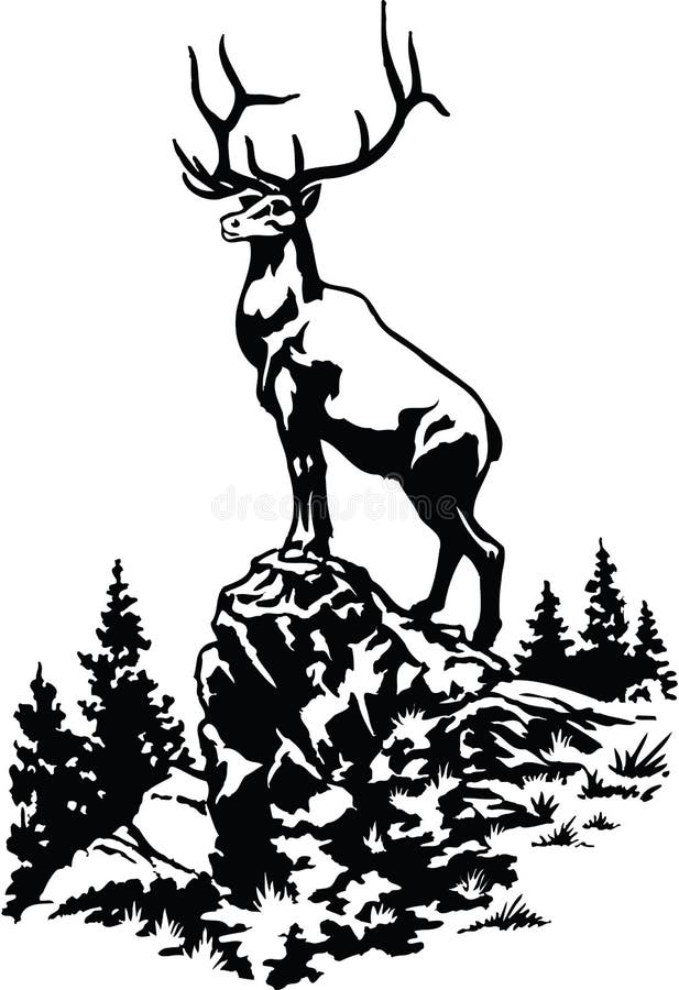Elk Stock Illustrations – 40,266 Elk Stock Illustrations, Vectors ...