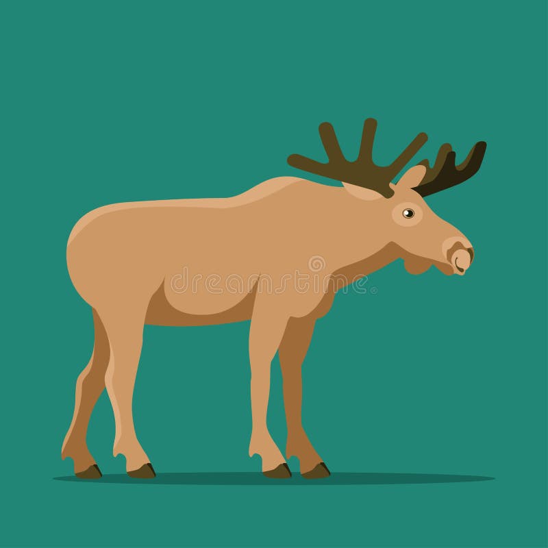 Elk isolated. stock illustration. Illustration of vector - 132775149