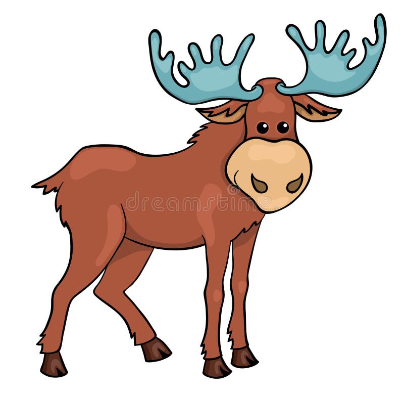 Reading Elk Tracks Clipart