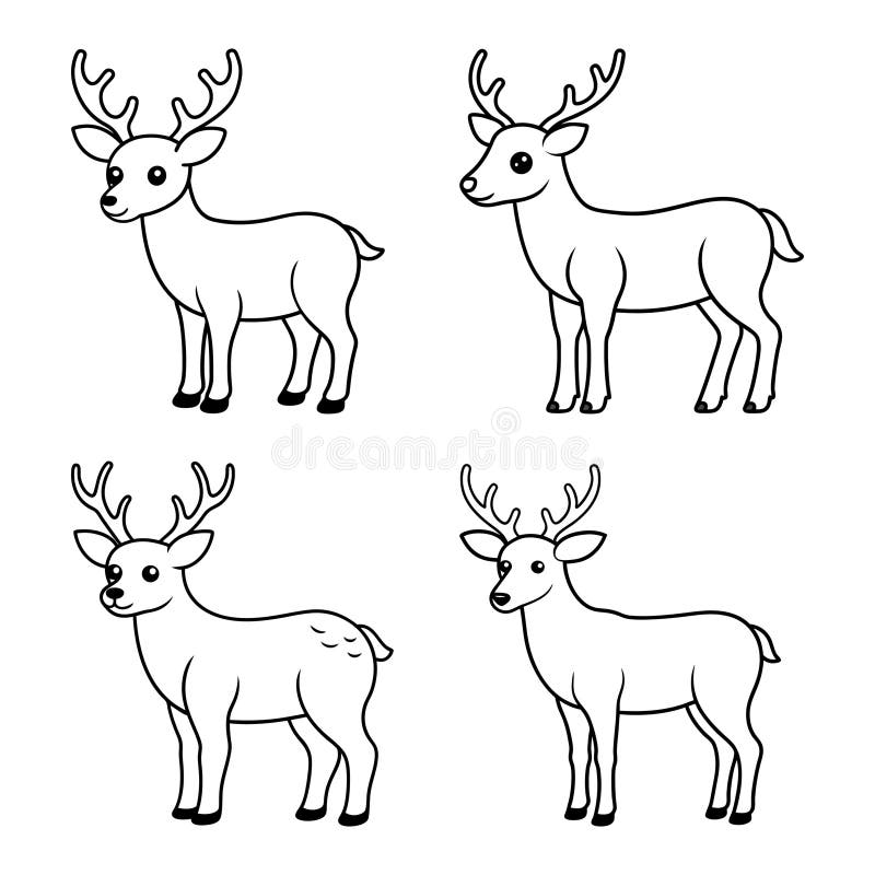Elk Mascot Logo Vector Illustration. Stock Vector - Illustration of ...