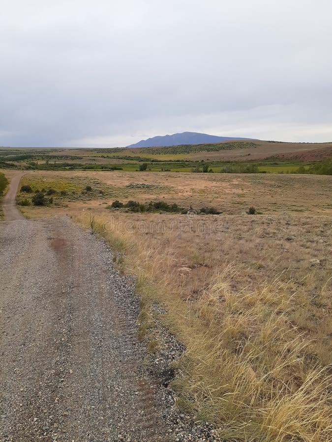 Elk Mountain Area Wyoming Scenic Drive Stock Photo - Image of water ...