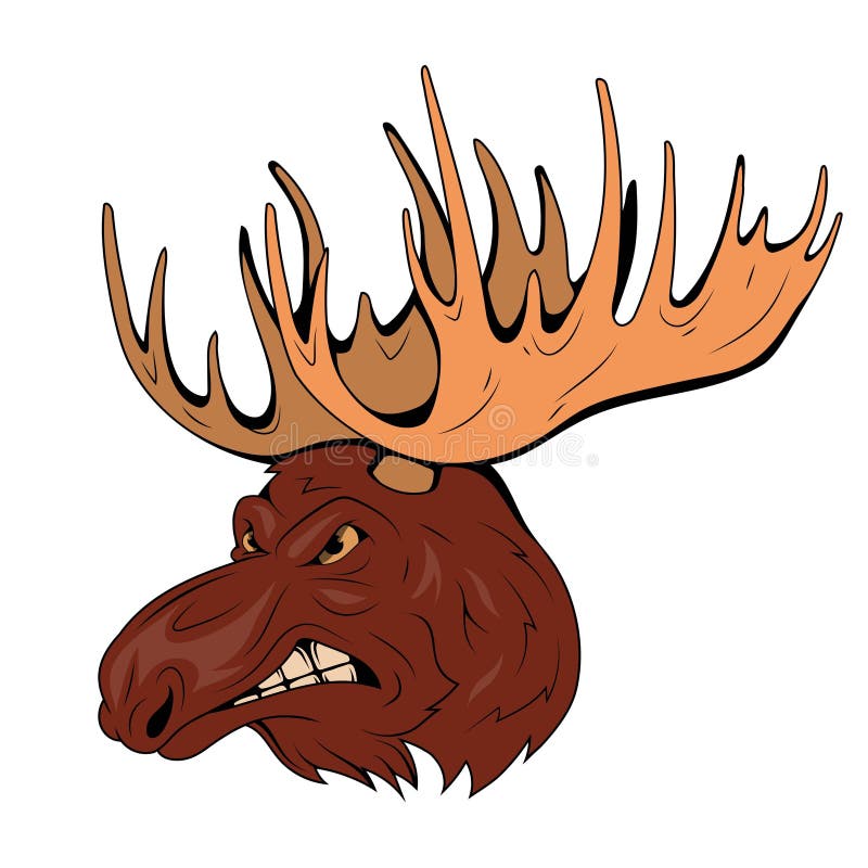Bull Elk Illustration stock illustration. Illustration of reindeer ...