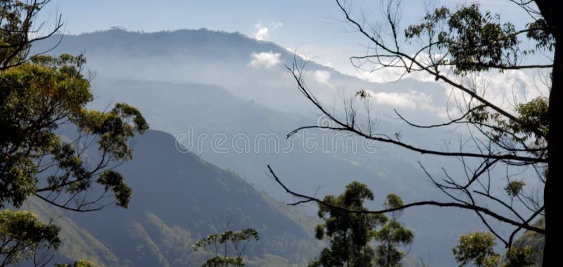 Ella Sri Lanka Cloudy Mountains Stock Photo - Image of mist, winter ...