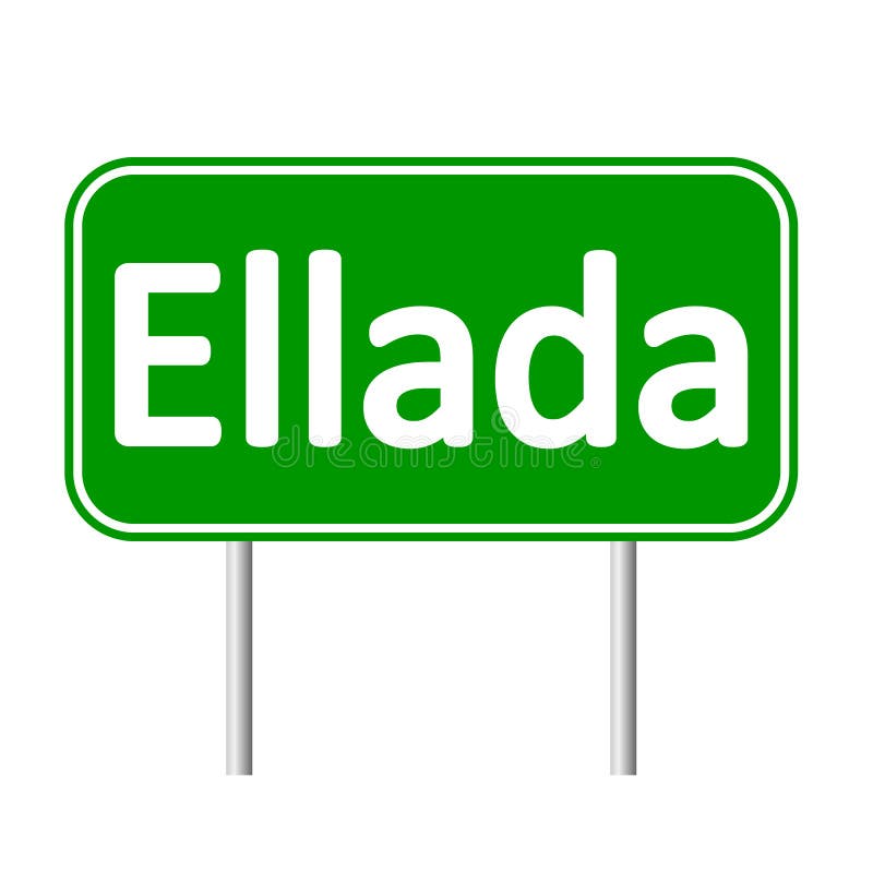 Ellada Road Sign Stock Illustrations – 3 Ellada Road Sign Stock ...