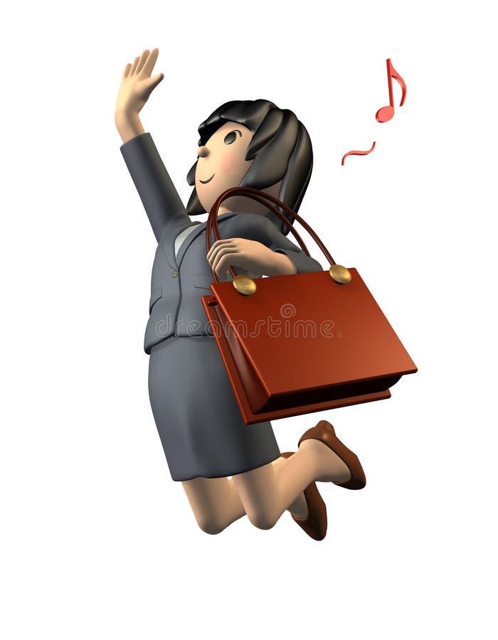 Elle est ambitieuse. illustration stock. Illustration du mignon - 39023057