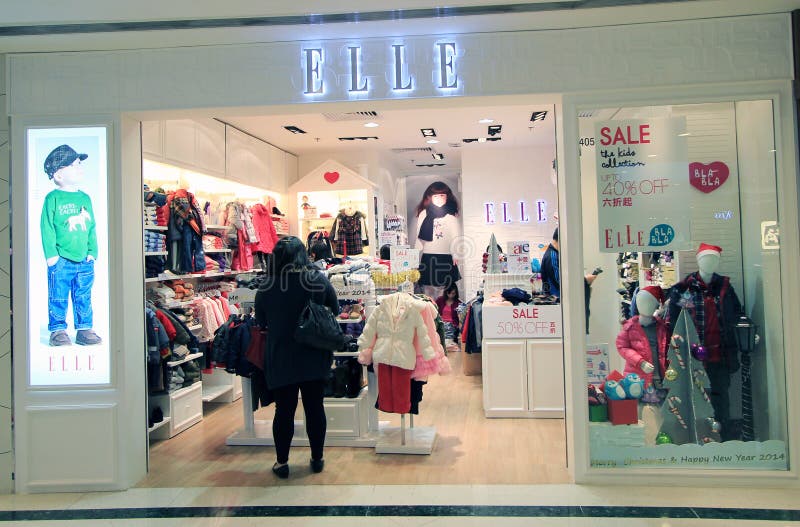Elle-Shop in Hong Kong redaktionelles stockfotografie. Bild von ...