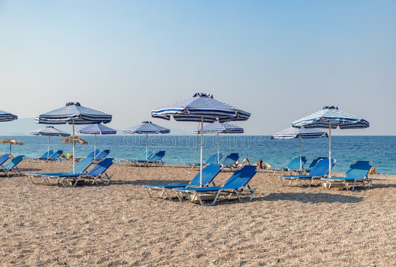 Elli Beach in Rhodes City editorial photography. Image of greece ...