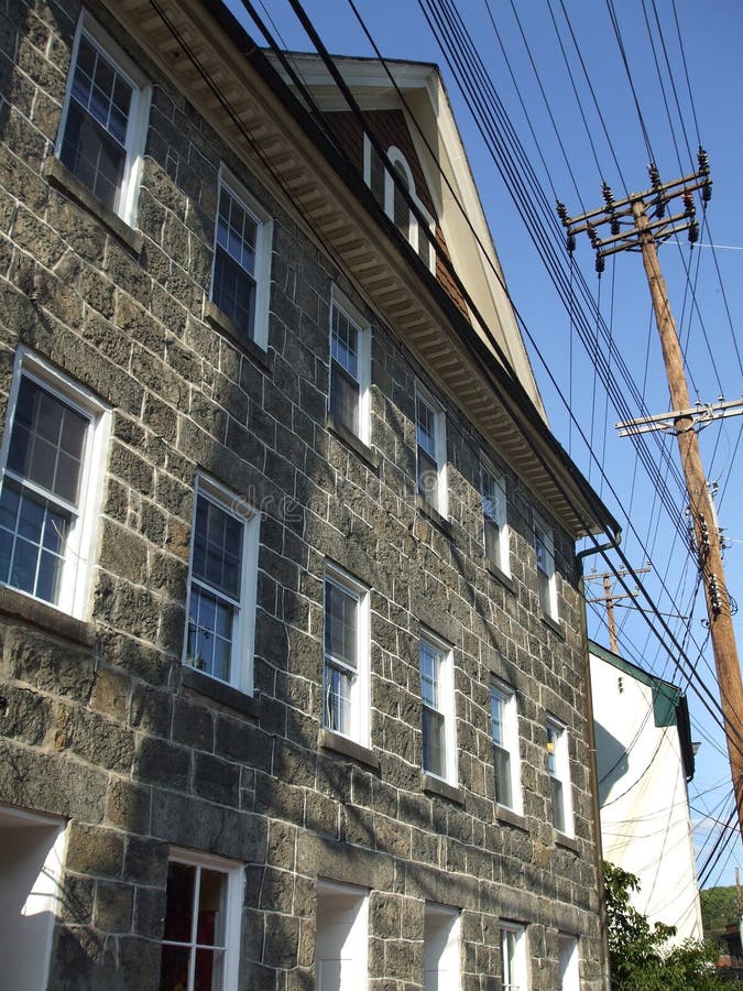 Ellicott City Stone Building Stock Photo - Image of ellicott ...