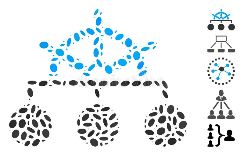 Ellipse Collage Ship Wheel Hierarchy Stock Illustration - Illustration ...