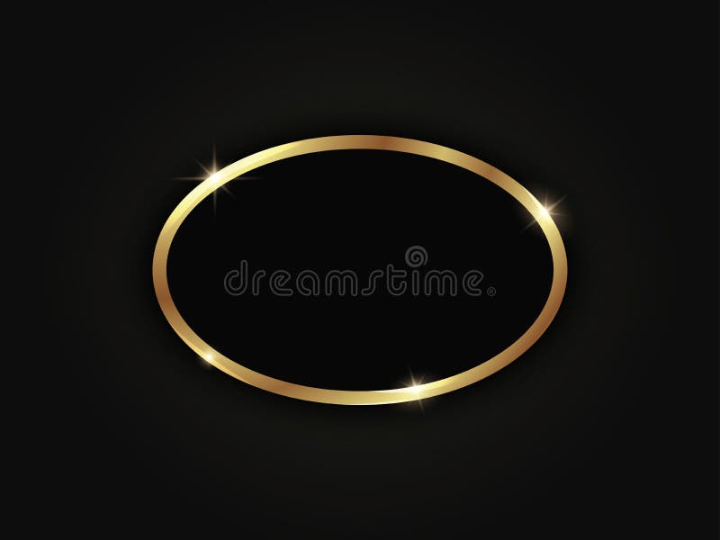 Golden Ellipse Frame Stock Illustrations – 731 Golden Ellipse Frame ...