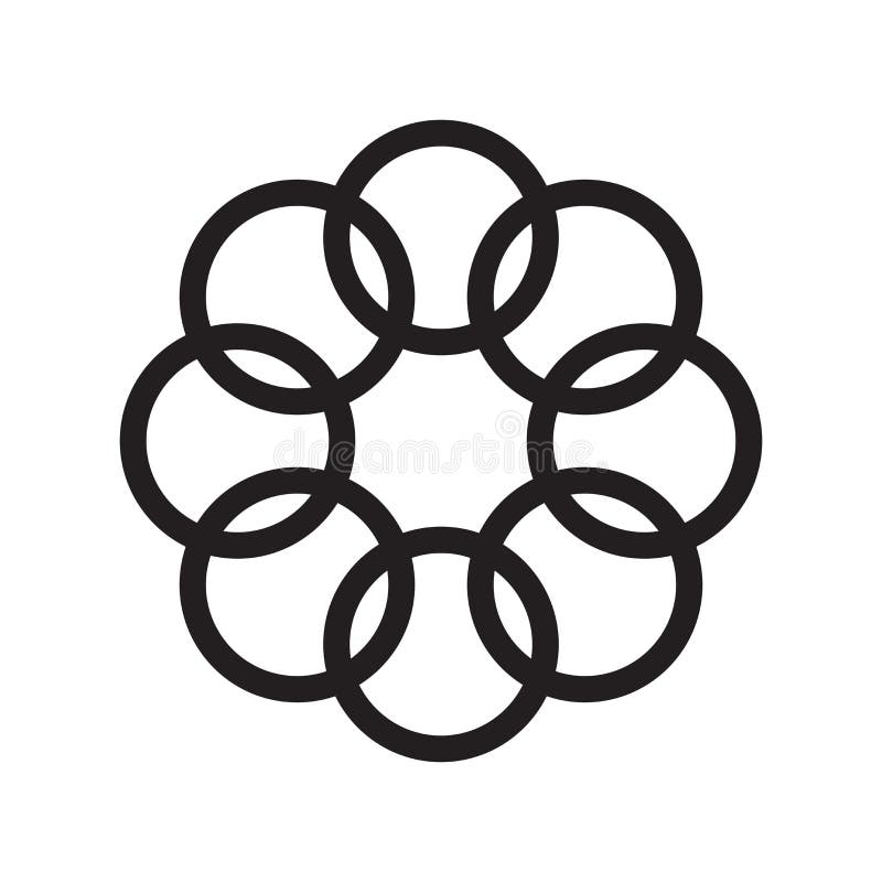 Ellipse Icon Vector Sign and Symbol Isolated on White Background Stock ...