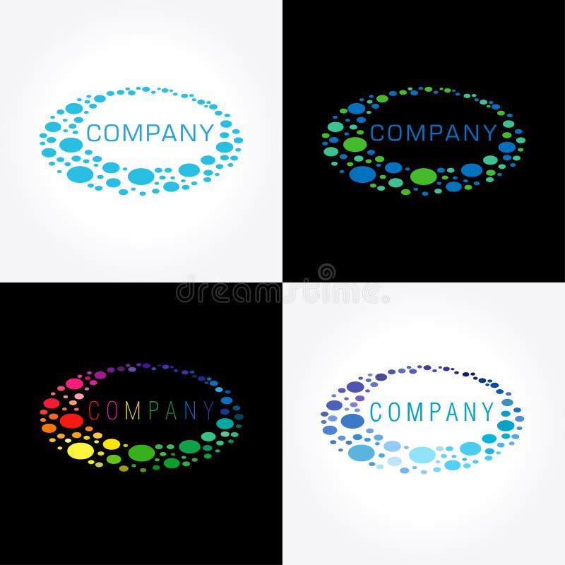 The ellipse logo. stock vector. Illustration of brand - 103110500