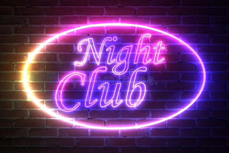 Club neon sign stock image. Image of color, nightlife - 13460583