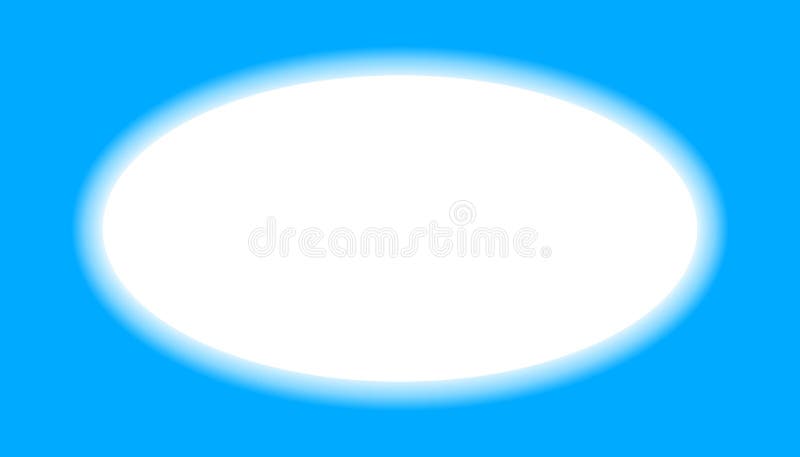 Ellipse Shape Simple Edges Blur for Banner Blue Background, Oval Frame ...