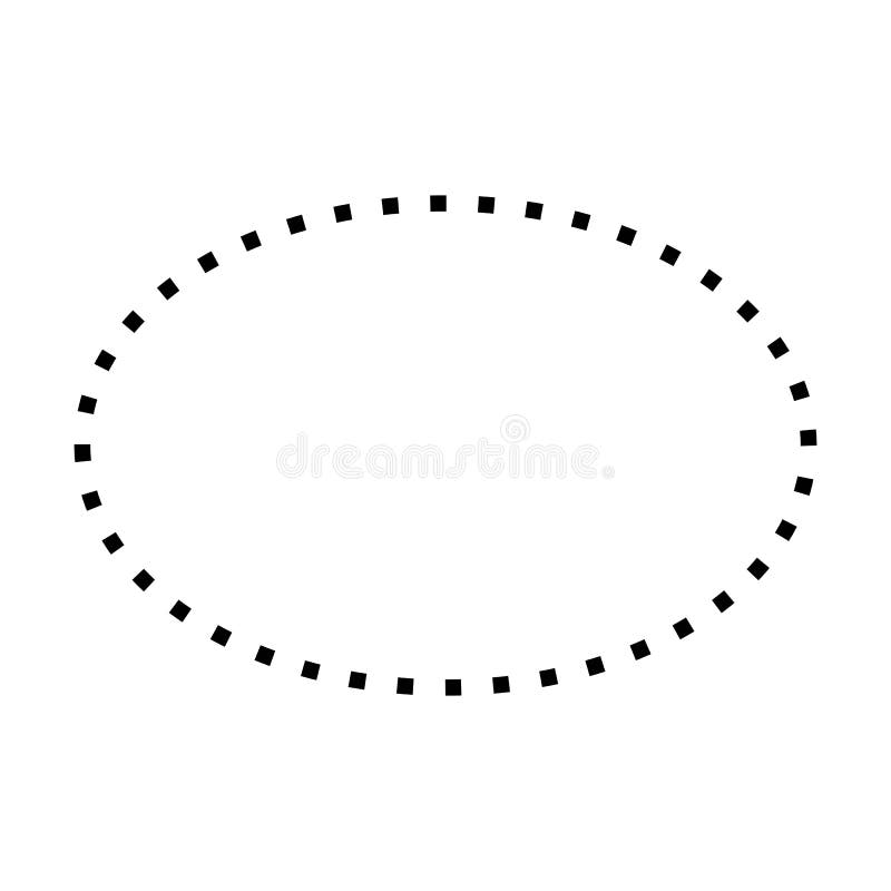Ellipse Symbol Dotted Shape Vector Icon for Creative Graphic Design Ui ...