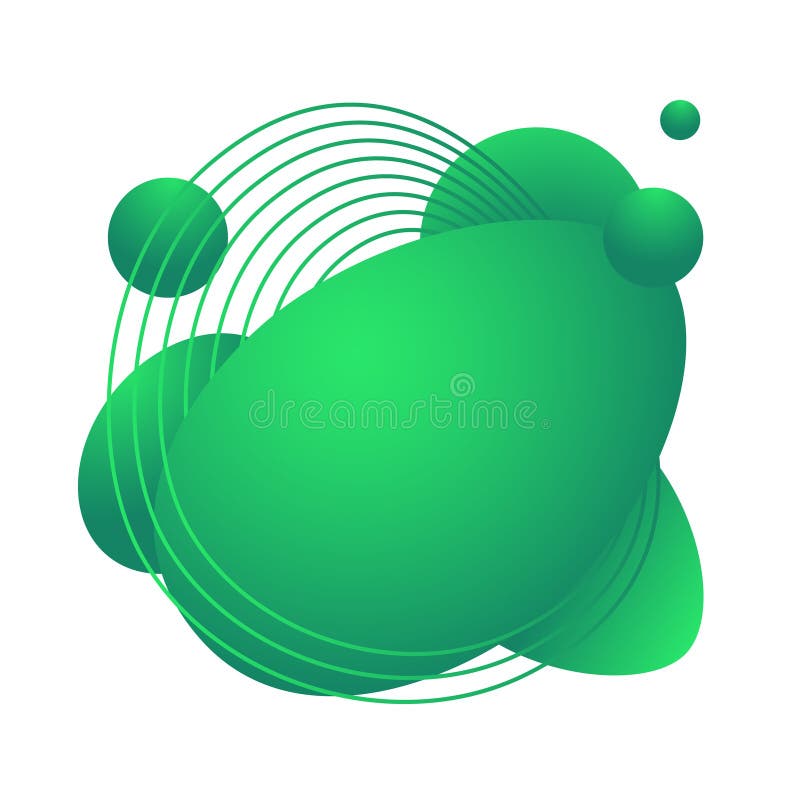 Ellipses with Gradient Fill. Stock Vector - Illustration of pattern ...