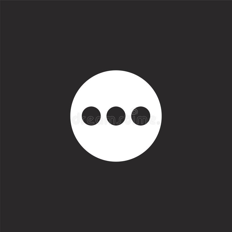 Ellipsis Icon. Filled Ellipsis Icon for Website Design and Mobile, App ...