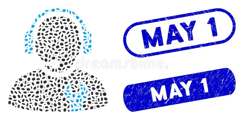 Elliptic Mosaic Service Operator with Distress May 1 Stamps Stock ...