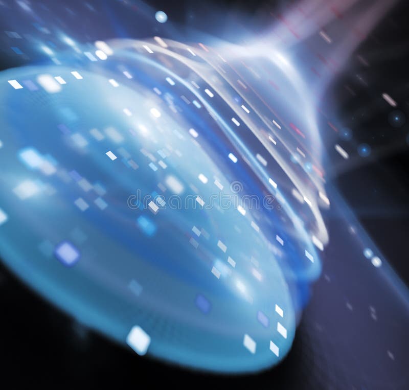 Elliptic Solids with Particles Abstract Background Stock Illustration ...