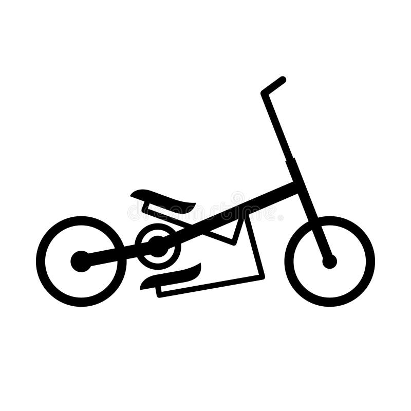 Elliptical bike stock vector. Illustration of silhouette - 116199957