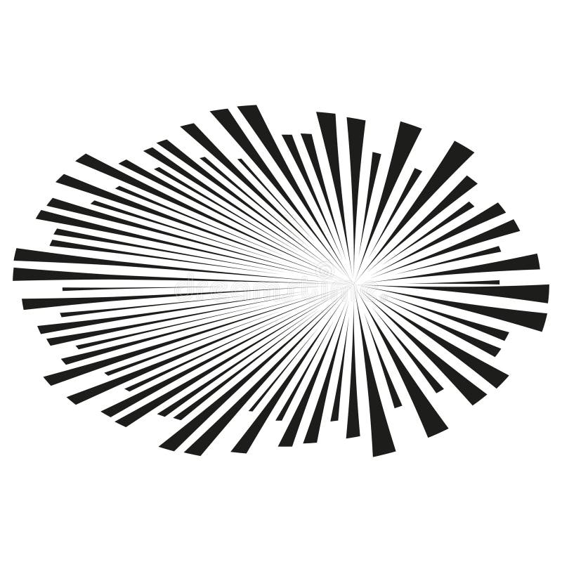 Elliptical Burst Pattern. Abstract Speed Explosion. Dynamic Sunburst ...