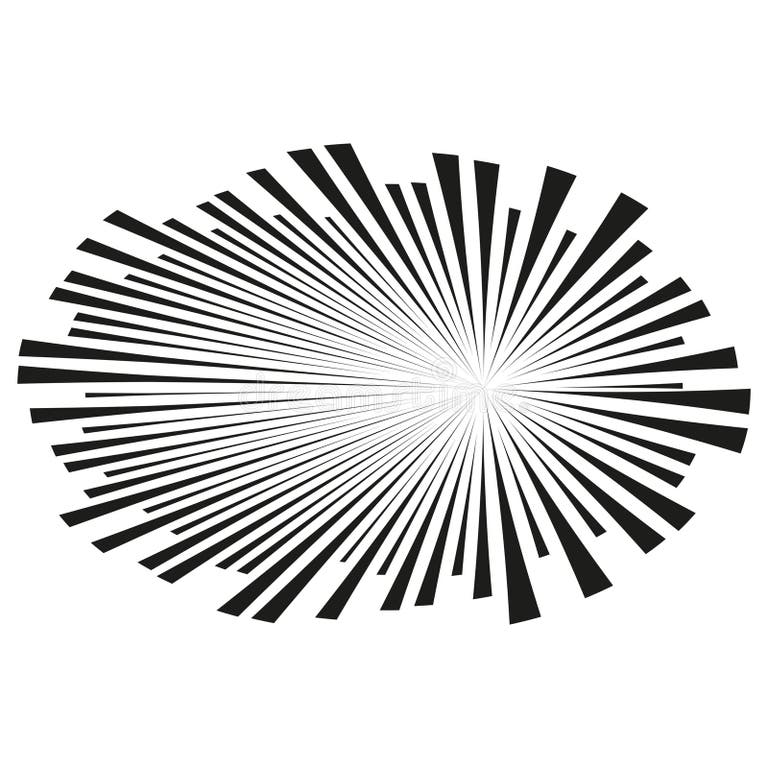 Elliptical Burst Pattern. Abstract Speed Explosion. Dynamic Sunburst ...