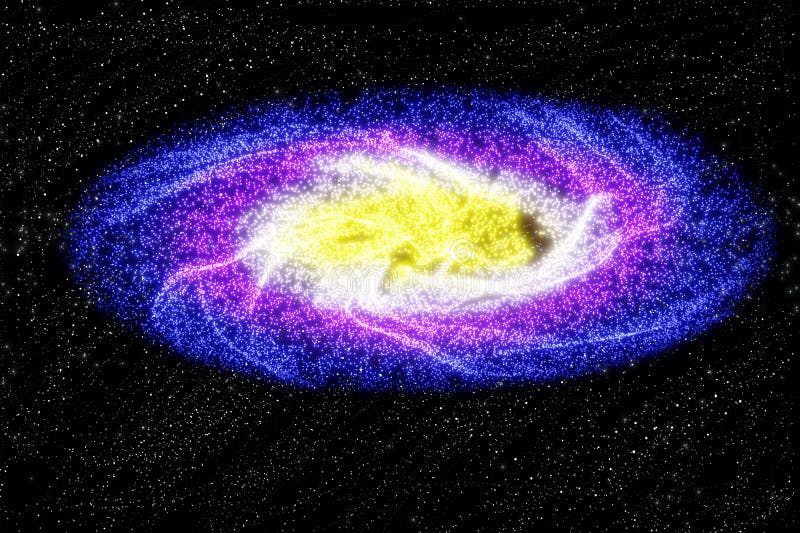 Elliptical Galaxy Surrounded by Stars, Dust, and Gas Forming a Solar ...
