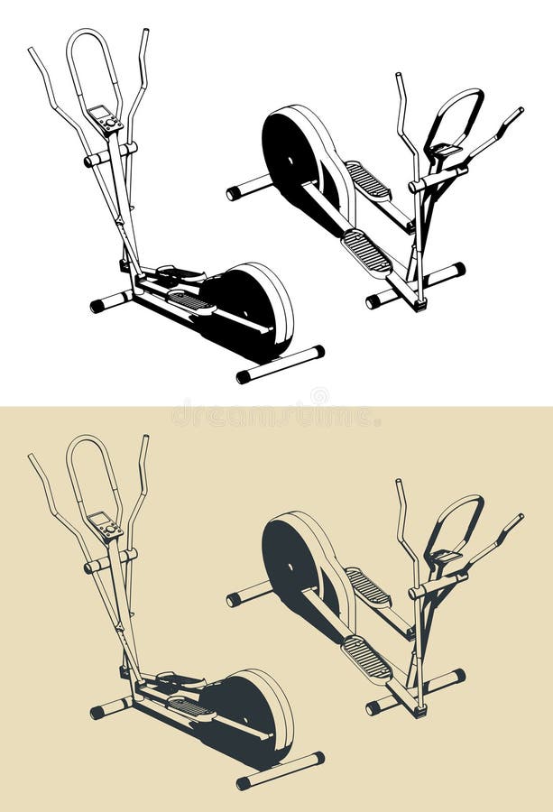 Elliptical Machine Illustrations Stock Vector - Illustration of ...