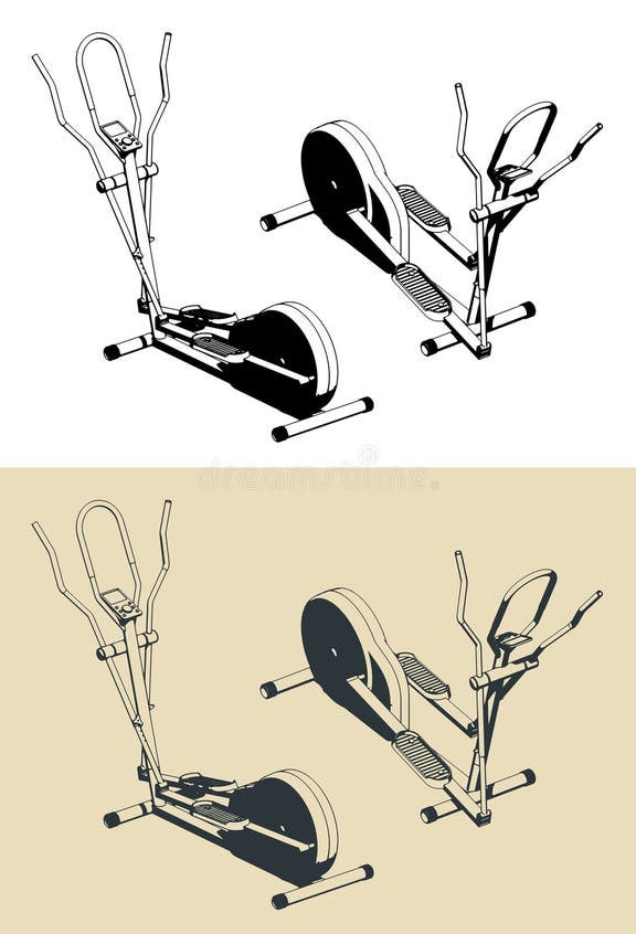 Elliptical Machine Illustrations Stock Vector - Illustration of ...