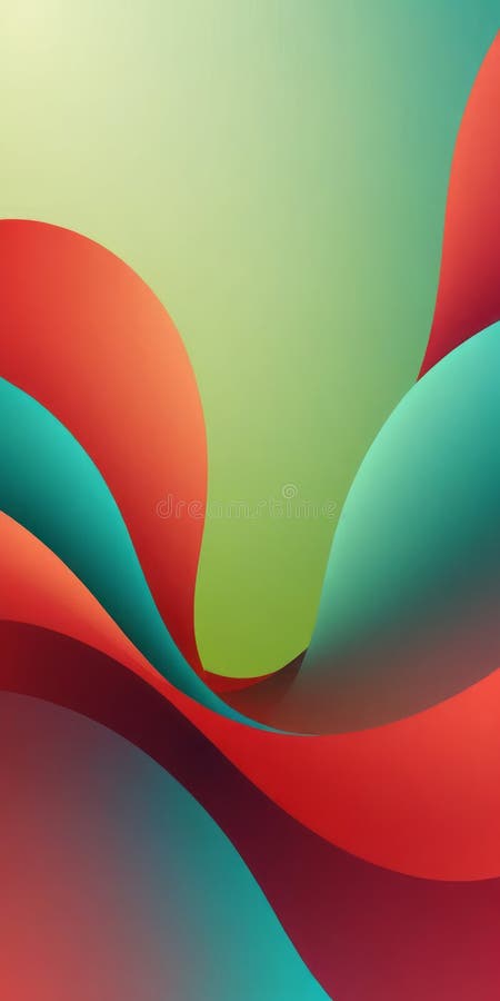 Elliptical Shapes in Red and Green Stock Photo - Image of elliptical ...