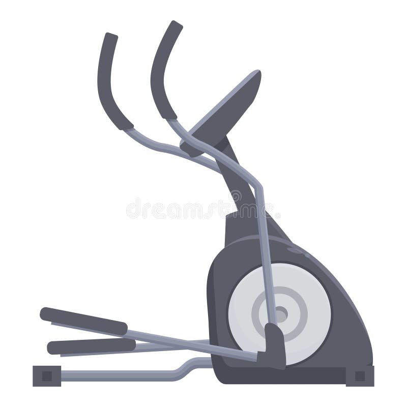 Elliptical Trainer Machine Standing Ready for Workout Stock Vector ...