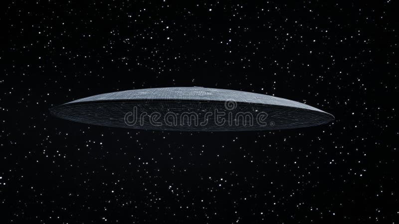 An Elliptical, Transparent Shell Holding the Universe Stock Image ...