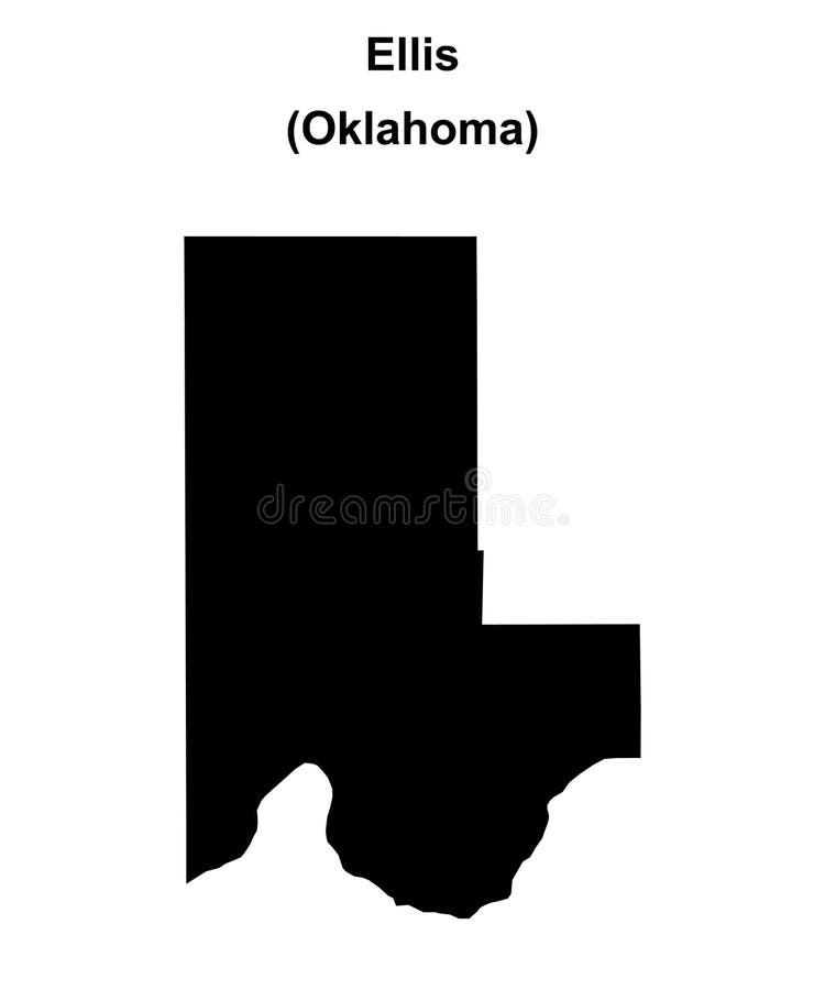 Ellis outline map stock vector. Illustration of contour - 361752099