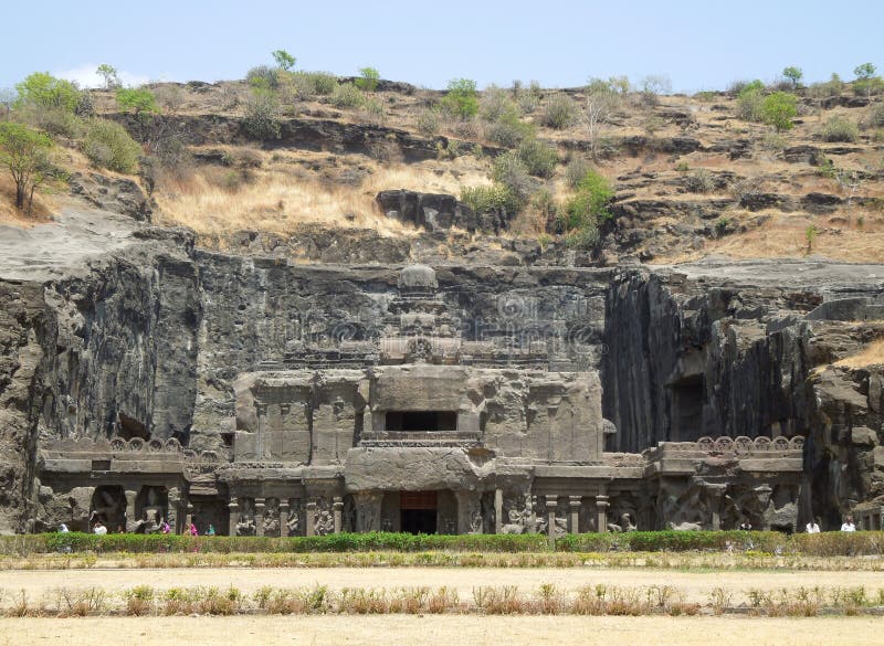 Ellora Caves stock photo. Image of ellora, rock, relief - 46481472