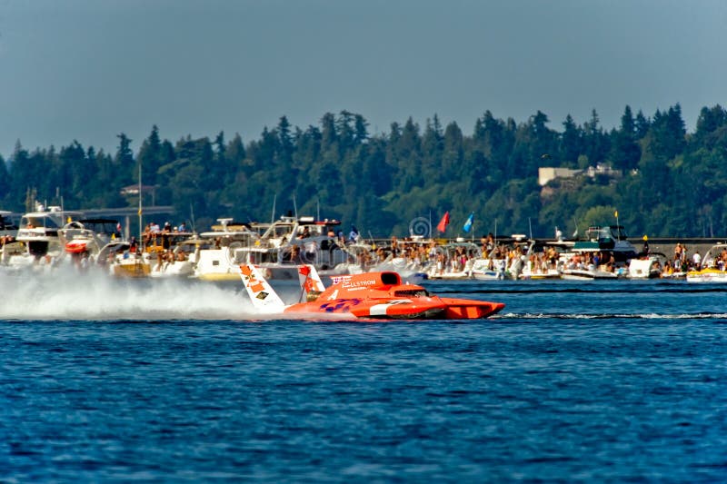 Hydro Race Starting Line Seafair Editorial Stock Image - Image of ...