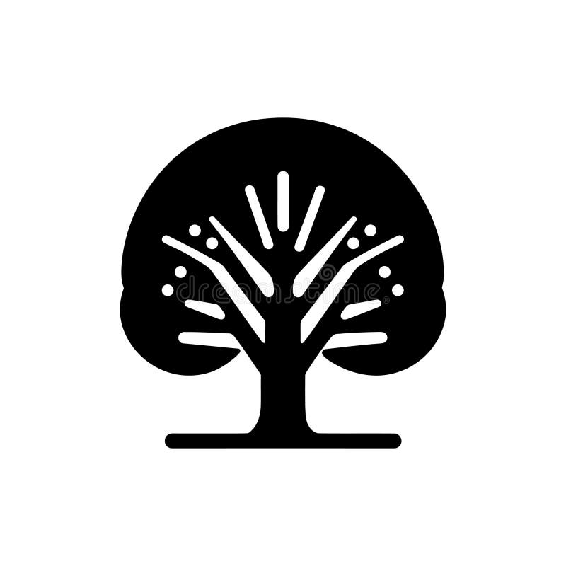 Elm forest tree icon stock vector. Illustration of tree - 306213698