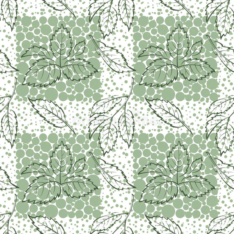 Elm Leaves, Seamless stock vector. Illustration of branch - 90418528