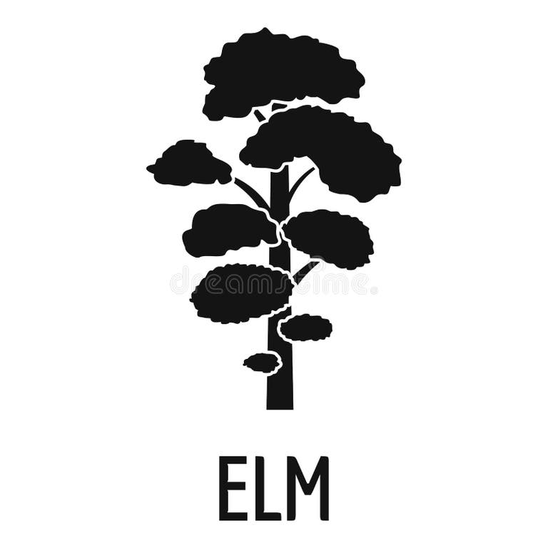 Elm Tree Icon, Simple Black Style Stock Vector - Illustration of design ...