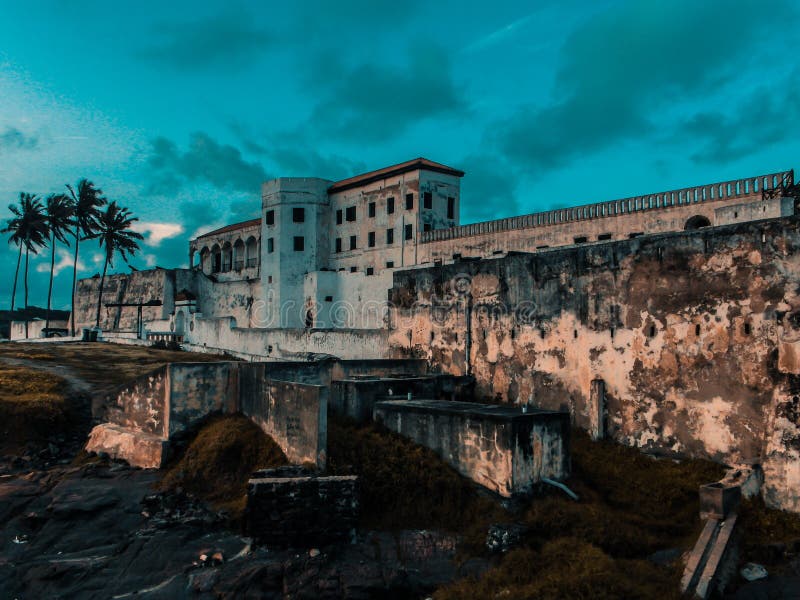 Elmina Castle; Ghana stock image. Image of history, ghana - 248796053