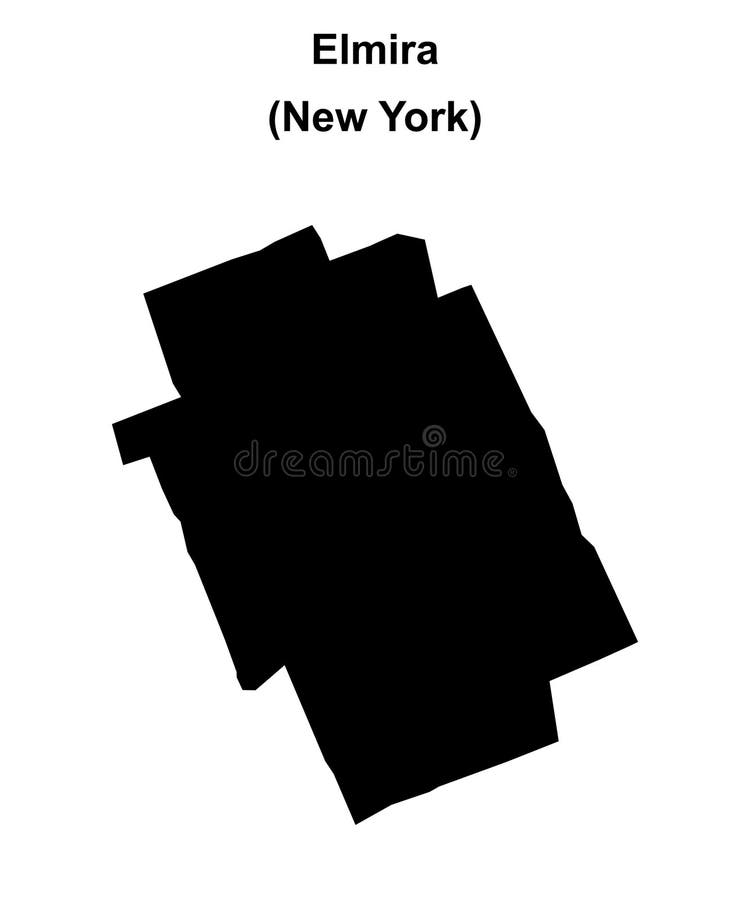 Elmira outline map stock vector. Illustration of elmira - 387616516